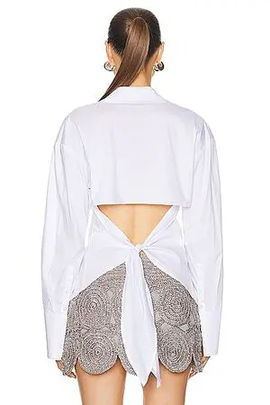 SIMONMILLER Loch Poplin Button Up Shirt