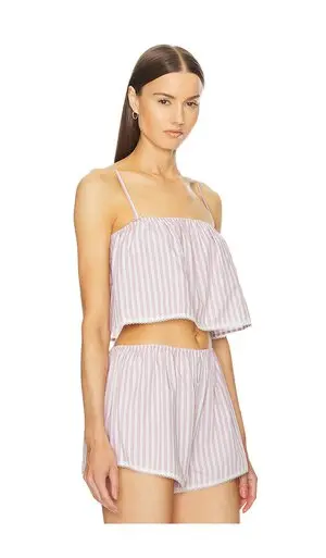 HELSA Wide Stripe Poplin Camisole