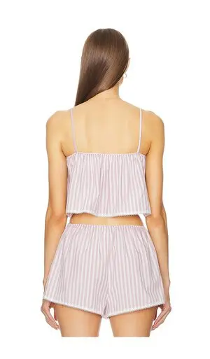 HELSA Wide Stripe Poplin Camisole