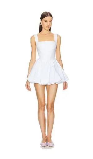 HELSA Poplin Bubble Mini Dress