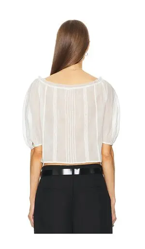 HELSA Voile Peasant Blouse