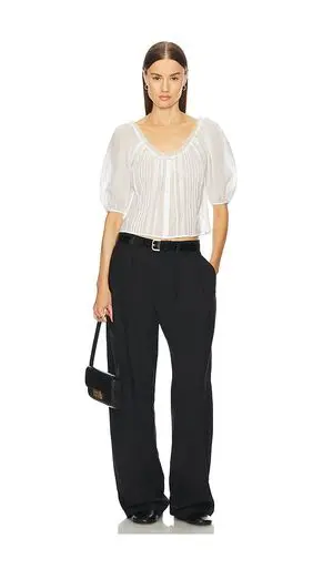 HELSA Voile Peasant Blouse