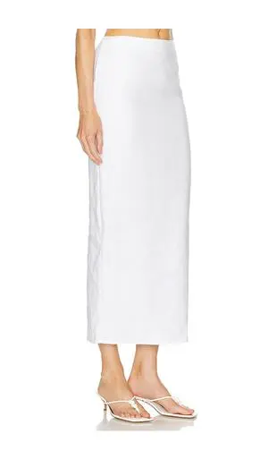 HELSA Linen Maxi Skirt