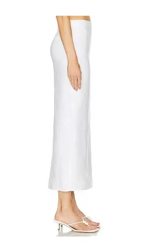 HELSA Linen Maxi Skirt