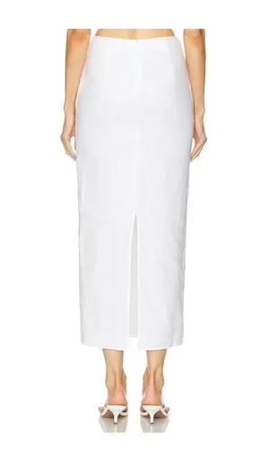 HELSA Linen Maxi Skirt