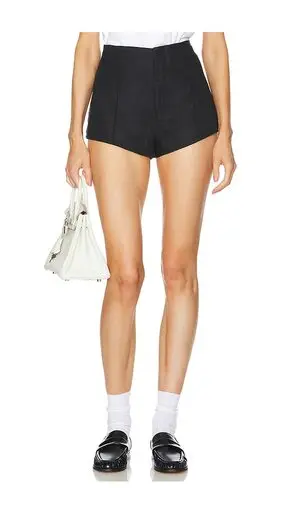 HELSA Washed Linen Micro Short - Black