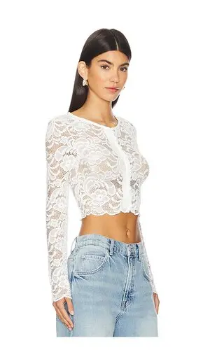 Superdown Elowen Lace Top - White