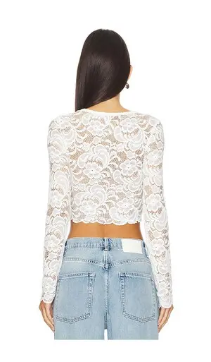 Superdown Elowen Lace Top - White