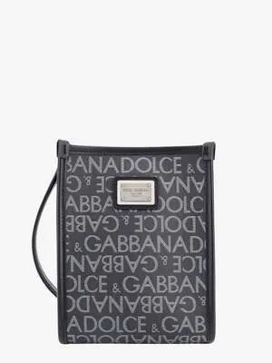 Dolce & Gabbana Shopping Shoulder Bag With Logo - Black
