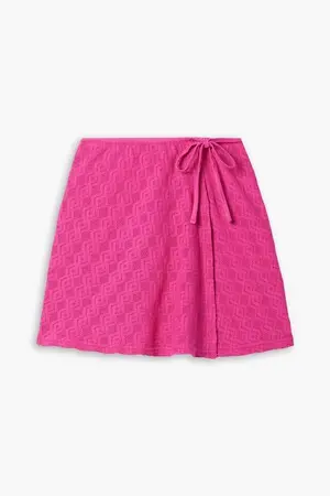 AGR Pointelle-knit Mini Wrap Skirt