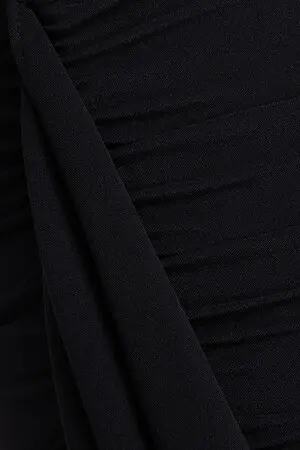 Helmut Lang Ruched Jersey Mini Skirt