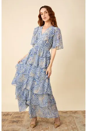 Hale Bob Ainsley Tiered Maxi Dress