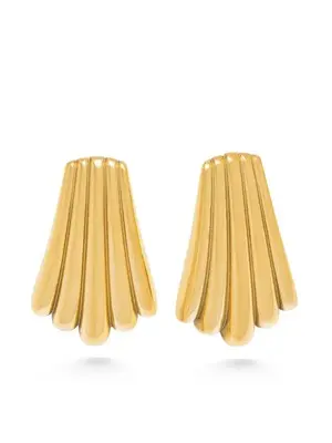 NIALAYA JEWELRY Calico Shell Earrings - Gold