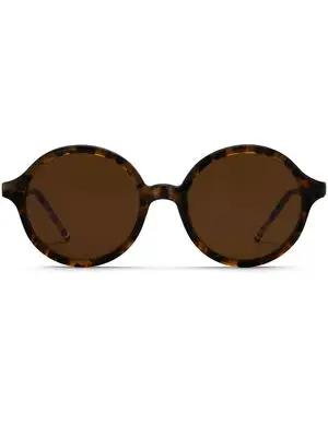 Thom Browne Tortoiseshell Round-frame Sunglasses - Brown