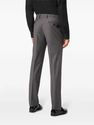 Philipp Plein Straight-leg Wool-blend Trousers