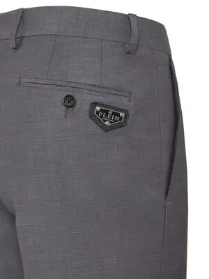Philipp Plein Straight-leg Wool-blend Trousers