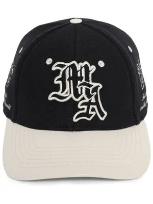 Amiri Ma Spirit Logo-embroidered Cap - Black