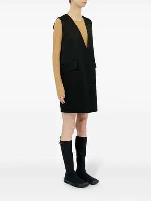 MAISON MARGIELA Tailoring Wool Mini Dress - Black