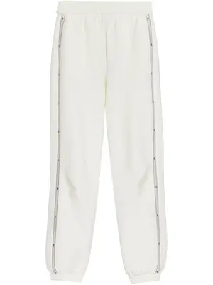 Emporio Armani Logo Detailed Track Pants - White