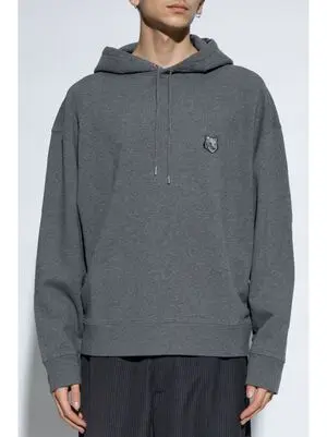 Maison Kitsuné Bold Fox Head Oversized Hoodie - Grey