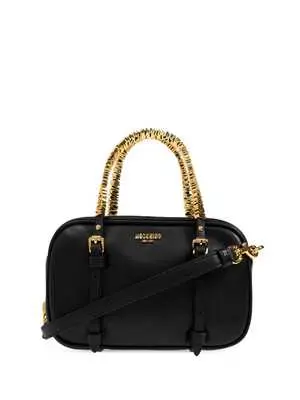 Moschino Lettering Leather Tote