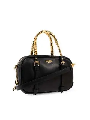 Moschino Lettering Leather Tote