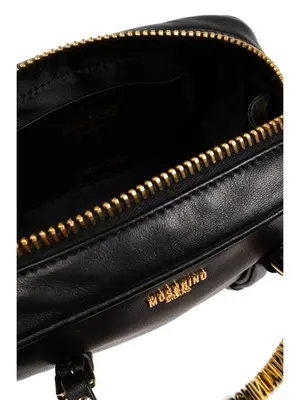 Moschino Lettering Leather Tote