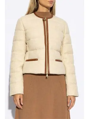 Moncler Panelled Padded Jacket - Neutrals