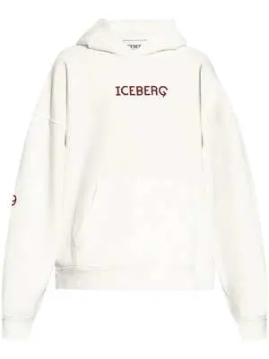 Iceberg Logo-print Cotton Hoodie