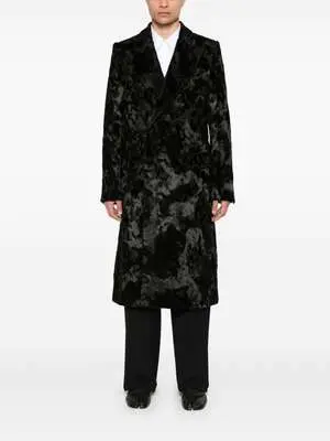 MAISON MARGIELA Patterned Jacquard Faux-fur Coat