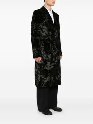 MAISON MARGIELA Patterned Jacquard Faux-fur Coat