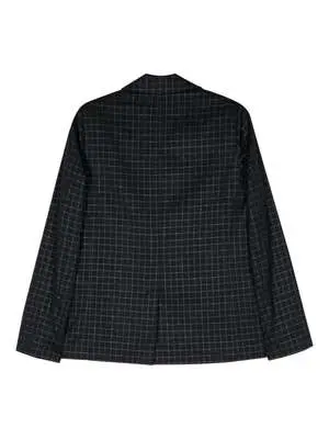FORTE_FORTE Grid-pattern Single-breasted Blazer