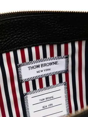 Thom Browne 4-bar Pebbled Messenger Bag