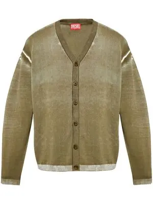 DIESEL Men's Green Cardigans