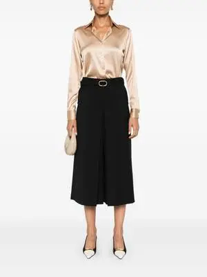 TWINSET Belted Wide Leg Trousers