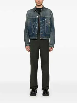 Givenchy Distressed Denim Jacket - Blue