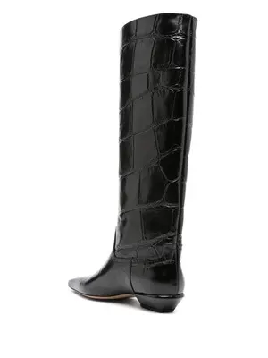 Paris Texas Leather Boots - Black
