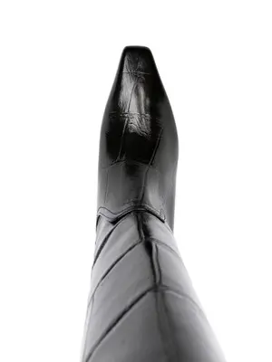 Paris Texas Leather Boots - Black