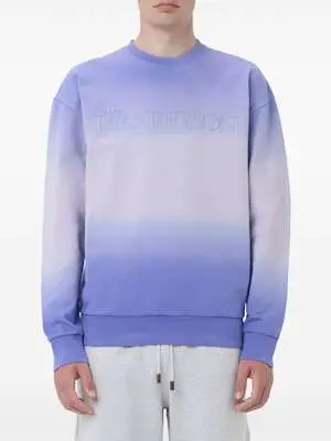 JW Anderson Logo-embroidered Gradient Sweatshirt - Purple
