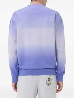 JW Anderson Logo-embroidered Gradient Sweatshirt - Purple