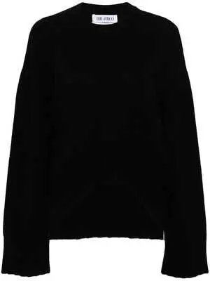 Attico Ribbed-knit Sweater - Black