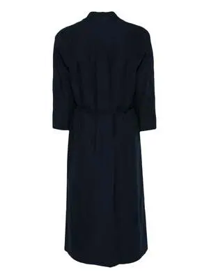 Vince Band-collar Midi Dress