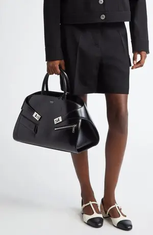 FERRAGAMO Medium Satchel Bag With Zip Pocket