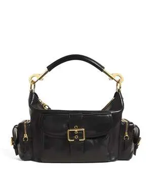 Chloé Large Leather Camera Shoulder Bag - Black