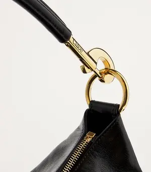 Chloé Large Leather Camera Shoulder Bag - Black