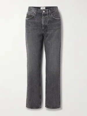 AGOLDE Mid Rise Straight Jeans
