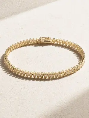 SYDNEY EVAN Evil Eye Diamond Bracelet - Gold