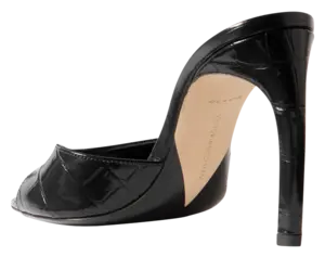 Victoria Beckham Croc-effect Leather Sandals