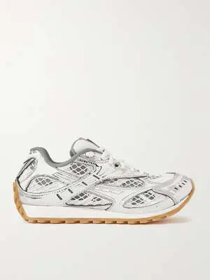 Bottega Veneta Orbit Metallic Sneakers - White