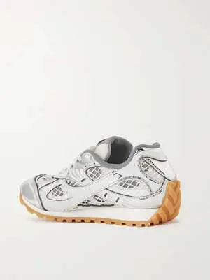 Bottega Veneta Orbit Metallic Sneakers - White